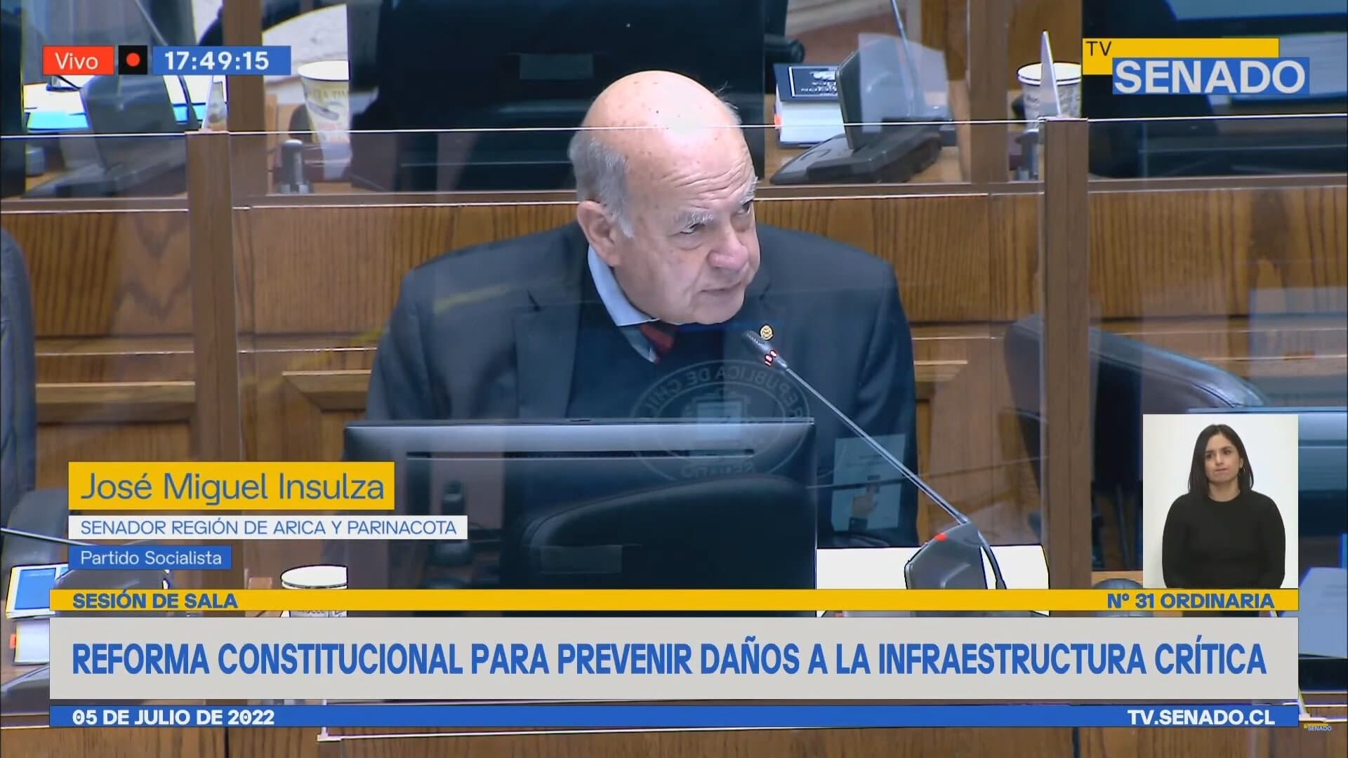 Senador Insulza: Desgraciadamente en la vida moderna es cada vez más ...